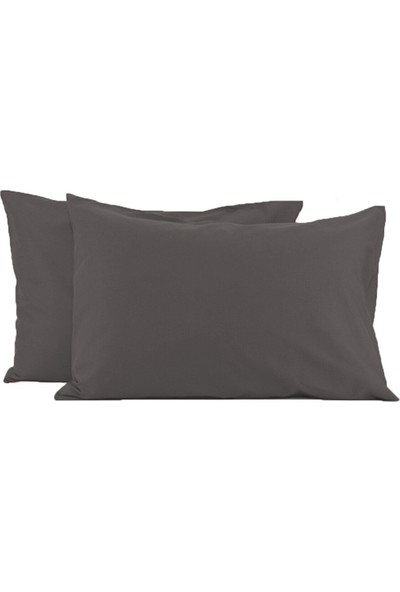 Snr Home Collection 2'li Fermuarlı Pamuklu 50X70 cm Füme Yastık Kılıfı Snr Home Collection 2'li Fermuarlı Pamuklu 50X70 cm Füme Yastık Kılıfı