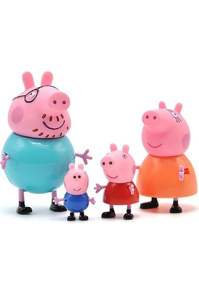 Peppa Pig Ailesi 4'lü Figür Oyuncak Seti Peppa Pig Ailesi 4'lü Figür Oyuncak Seti