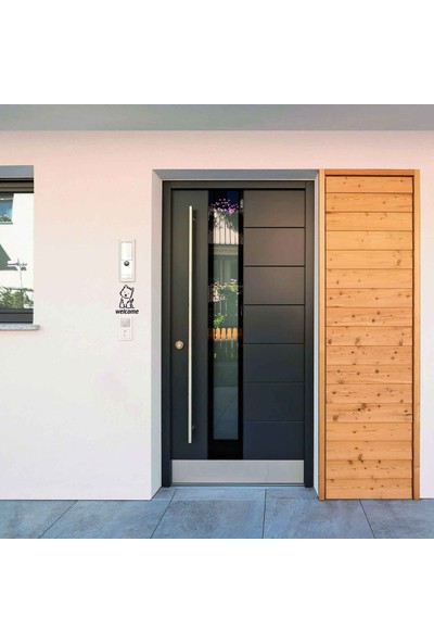 Mars Giftware White Terrier Welcome Sticker