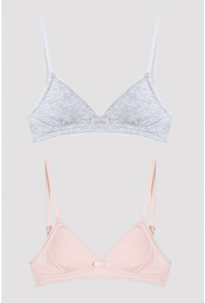 Çok Renkli My First Bra Pinky 2li Sütyen