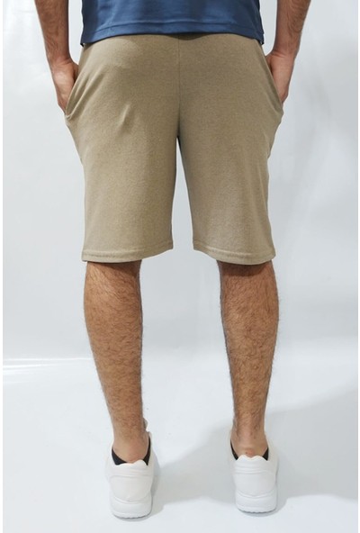 Garni Düz Kahve Şort