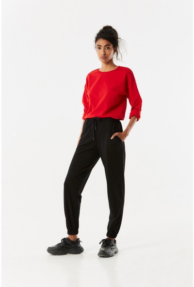 Beli Bağcıklı Jogger Eşofman Altı