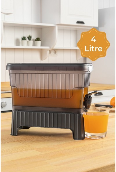 Vienev 4 Litre Su Limonata Sebili Antrasit Vienev 4 Litre Su Limonata Sebili Antrasit