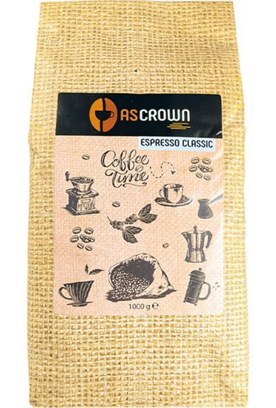 Ascrown Espresso Çekirdek Kahve 1 kg Ascrown Espresso Çekirdek Kahve 1 kg