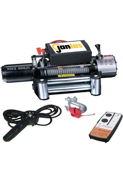 Janlas 6500 Lbs Çelik Halat 4x4 Offroad Vinç Uzaktan Kumandalı Janlas 6500 Lbs Çelik Halat 4x4 Offroad Vinç Uzaktan Kumandalı