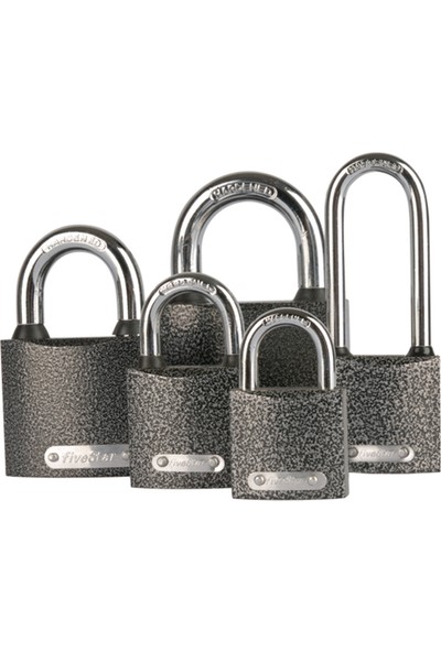 Five Star Lock Gri Asma Kilit 38 mm Five Star Lock Gri Asma Kilit 38 mm