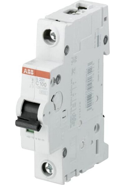 ABB S201-C100 (1X100A - 6ka - C Tipi Anahtarlı Otomatik Sigorta) ABB S201-C100 (1X100A - 6ka - C Tipi Anahtarlı Otomatik Sigorta)