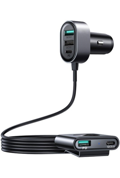 Joyroom JR-CL05 5 Çıkışlı Qc3.0+Pd Hızlı Araç Şarj Adaptörü
