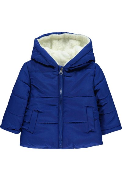 Civil Baby Erkek Bebek Kapüşonlu Mont 6-18 Ay Saks Mavisi Civil Baby Erkek Bebek Kapüşonlu Mont 6-18 Ay Saks Mavisi