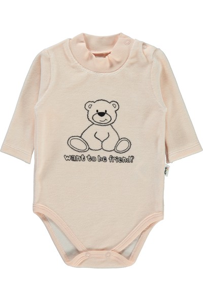 Civil Baby Bebek Çıtçıtlı Badi 3-18 Ay Somon