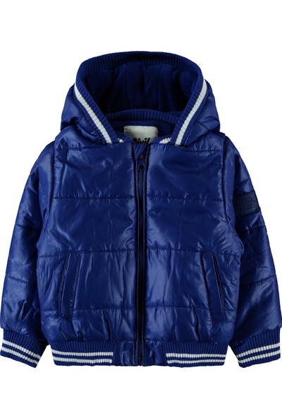 Civil Boys Erkek Çocuk Kapüşonlu Mont 2-5 Yaş Saks Mavisi