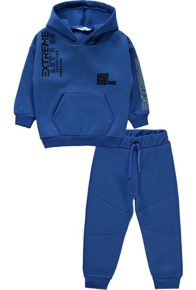 Civil Boys Erkek Çocuk Eşofman Takımı 2-5 Yaş Saks Mavisi