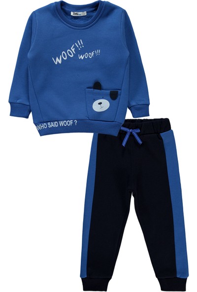 Civil Boys Erkek Çocuk Eşofman Takımı 2-5 Yaş Saks Mavisi