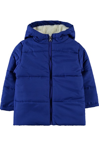 Civil Boys Erkek Çocuk Kapüşonlu Mont 2-5 Yaş Saks Mavisi