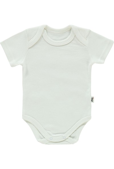 Civil Baby Bebek Çıtçıtlı Badi 0-18 Ay Ekru