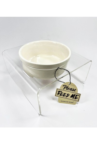 Petbucks Home Kedi ve Köpek Dekoratif Seramik Tekli Mama Kabı & Su Kabı Petbucks Home Kedi ve Köpek Dekoratif Seramik Tekli Mama Kabı & Su Kabı