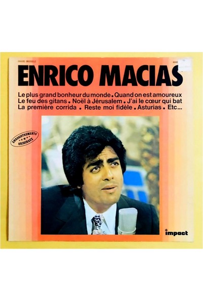 Impact Enrico Macias - Enrico Macias -Plak