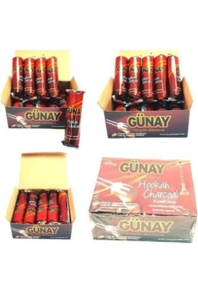 Günay Barutlu Çakmakla Yanan Nargile Kömürü 100 Adet Günay Barutlu Çakmakla Yanan Nargile Kömürü 100 Adet