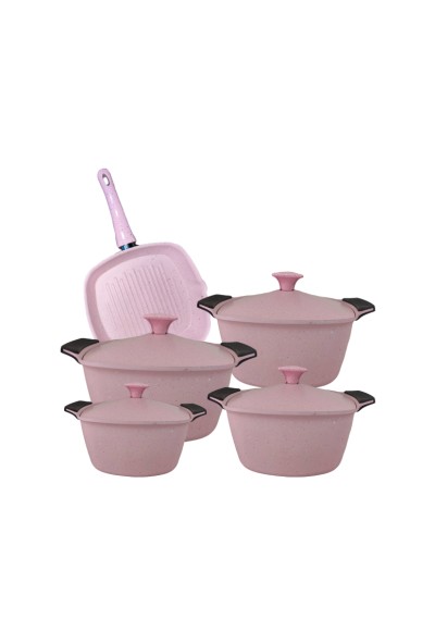 Katre 9 Parça Granit Tencere Seti