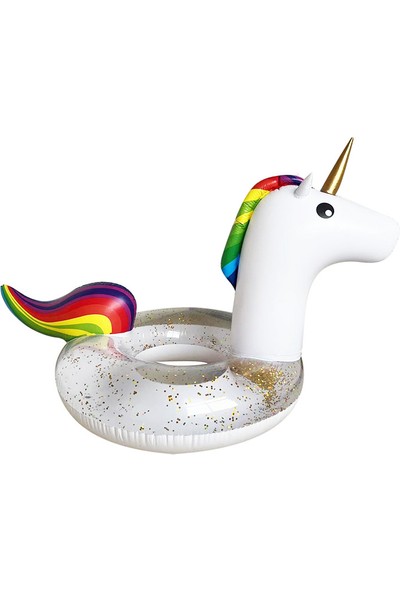 Çocuk Unicorn Şişme Deniz Yüzük 100CM
