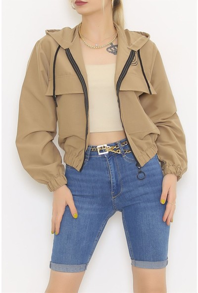 Modaymış Kapşonlu Mont Sütlükahve - 2321.1610.