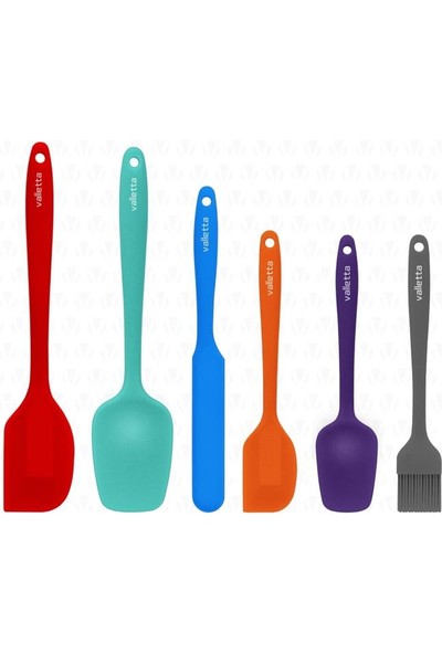 Valletta Drongo 6'lı Spatula Set - Karışık Renkli