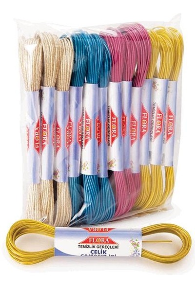 Omnisoft Flr FT523 Çelik Çamaşır Ipi 10 Metre 12'li Paket Omnisoft Flr FT523 Çelik Çamaşır Ipi 10 Metre 12'li Paket