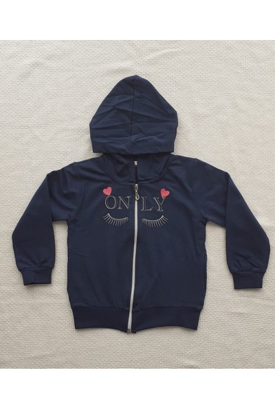 Gettexs Only Kirpikli Kız Çocuk Uzun Kollu Kapüşonlu Sweatshirt