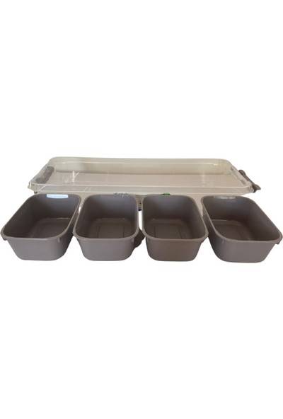 Hobby Life Grand 4 Bölmeli Derin Organizer Kutu 3,5 Lt Hobby Life Grand 4 Bölmeli Derin Organizer Kutu 3,5 Lt
