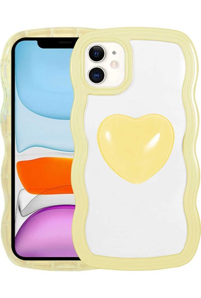 Demi Accessories Apple iPhone 11 Uyumlu Popsoketli Dalgalı Telefon Kılıfı