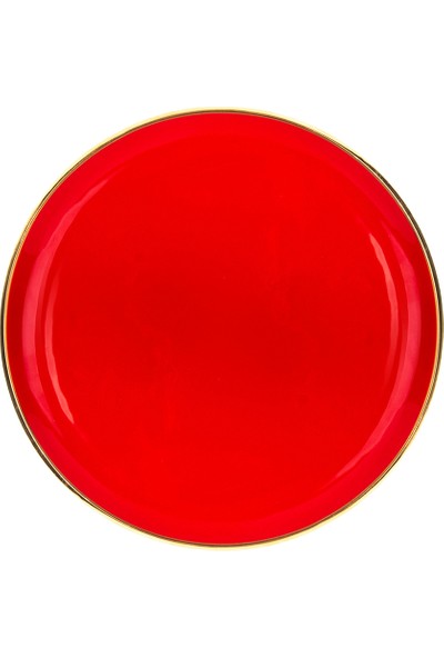 Marianna Kırmızı Pasta Tabaği 6'li 21 cm Marianna Kırmızı Pasta Tabaği 6'li 21 cm