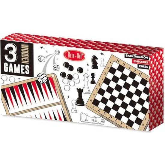 Retro 3in1 Game Set Tavla&dama&satranç Oyun Seti Fiyatı