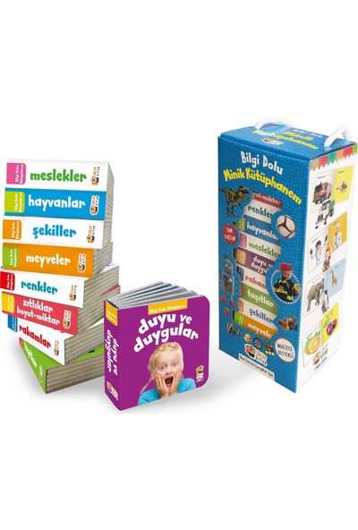 İngilizce Destekli Bilgi Dolu Minik Kütüphanem (9 Kitap - Mavi Kutu) İngilizce Destekli Bilgi Dolu Minik Kütüphanem (9 Kitap - Mavi Kutu)