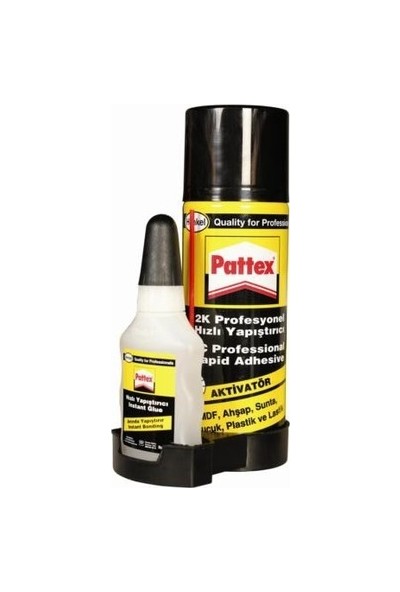 Pattex 2K Profesiyonel Hızlı Yapıştırıcı 200+50Ml Pattex 2K Profesiyonel Hızlı Yapıştırıcı 200+50Ml