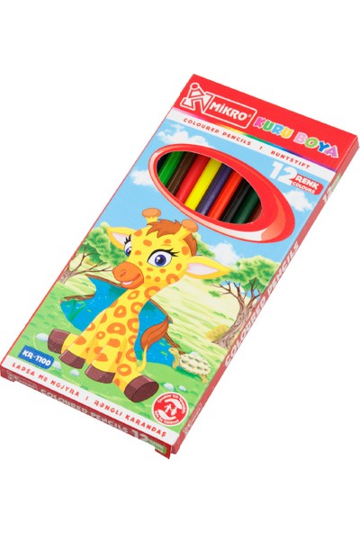 Mikro Kuru Boya 12 Li Uzun 1100