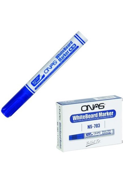 Onas Ns-703 Beyaz Tahta Kalemi Mavi Onas Ns-703 Beyaz Tahta Kalemi Mavi
