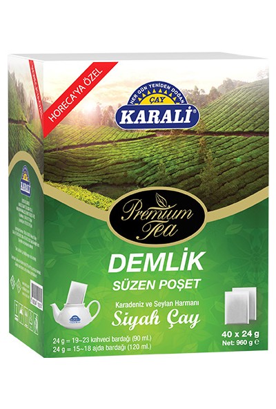 Premium Jumbo Demlik Poşet Siyah Çay 40x24 gr