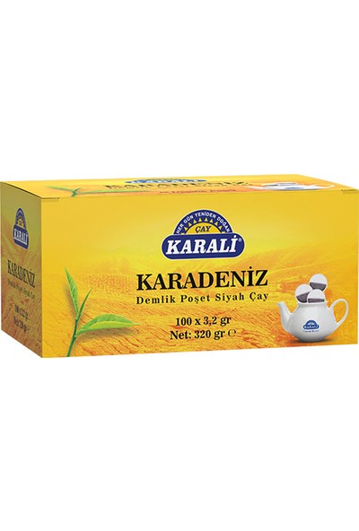 Karali Karadeniz Demlik Poşet Siyah Çay 100x3,2 gr