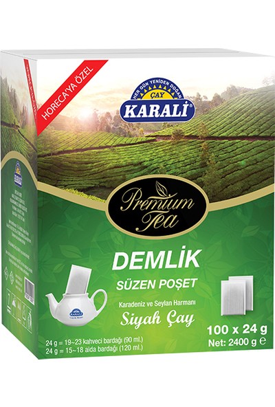 Premium Jumbo Demlik Poşet Siyah Çay 100x24 gr
