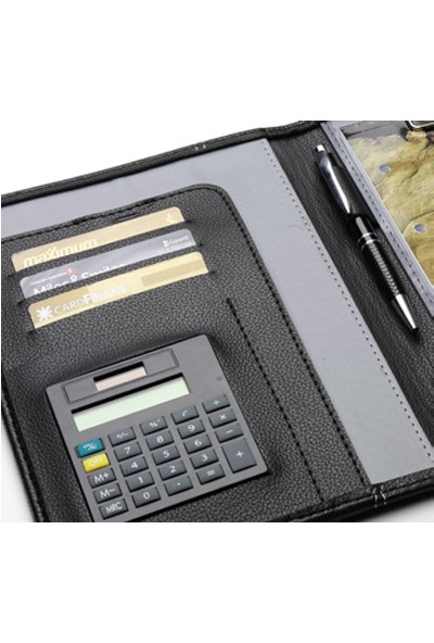 Önder New York A5 Hesap Makineli Lüx Suni Deri Sekreterlik