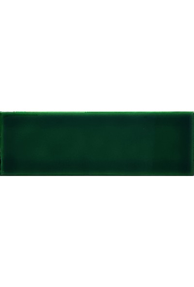 Armada Çini 7x21 Cm Düz Yeşil Desenli Çini Seramik Karo