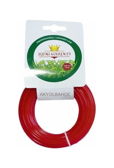 King Garden Tırpan Misinası Ot Çim Kesme İpi 2.40 mm x 15 m