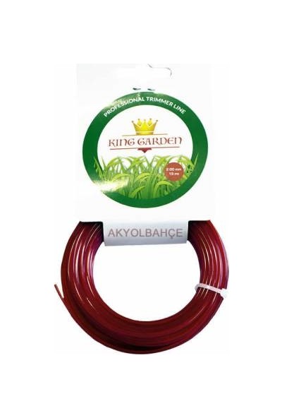 King Garden Tırpan Misinası Ot Çim Kesme İpi 2 mm x 15 m