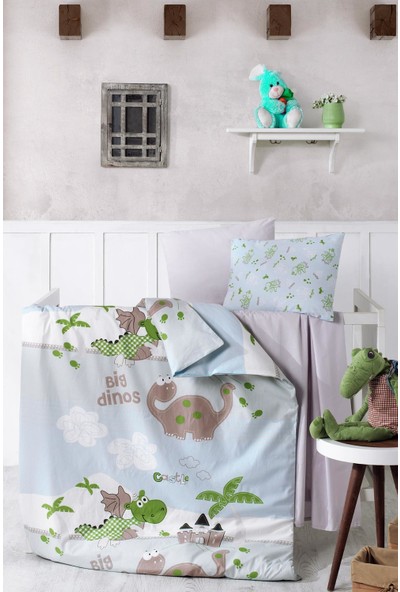 Bebek Nevresim Takımı Yüzde Yüz Pamuklu | Dino Bebek Nevresim Takımı Yüzde Yüz Pamuklu | Dino