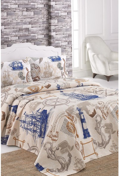 Lady Moda Marine Tek Kişilik Pike Takımı