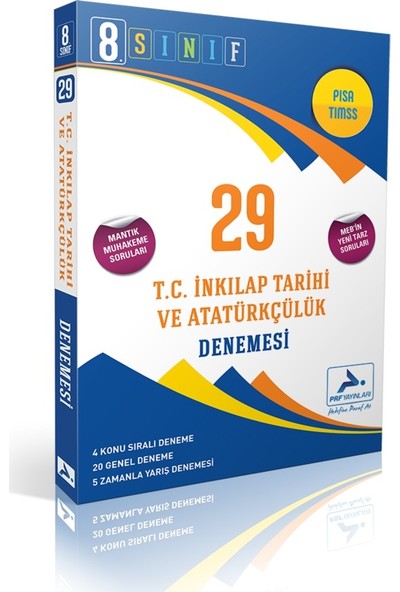 Paraf Yayınları LGS 8. Sınıf 29 T.C. İnkılap Tarihi ve Atatürkçülük Denemesi Paraf Yayınları LGS 8. Sınıf 29 T.C. İnkılap Tarihi ve Atatürkçülük Denemesi