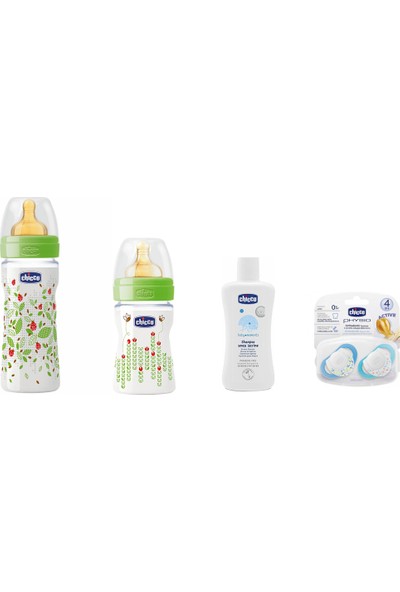 Chicco Erkek Bebek Biberon Emzik Şampuan Seti Chicco Erkek Bebek Biberon Emzik Şampuan Seti