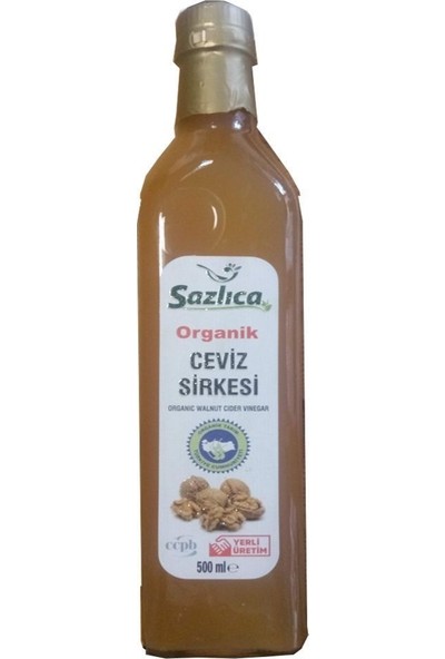 Sazlıca Organik Ceviz Sirkesi 500 ml Sazlıca Organik Ceviz Sirkesi 500 ml