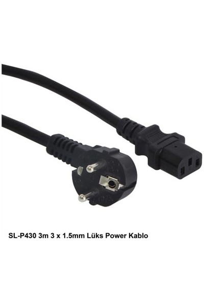 S-Link Sl-P430 3M 3 X 1.5Mm Lüks Power Kablo