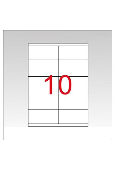Tanex Lazer Etiket 105X56 Mm 1000 Li Pk.